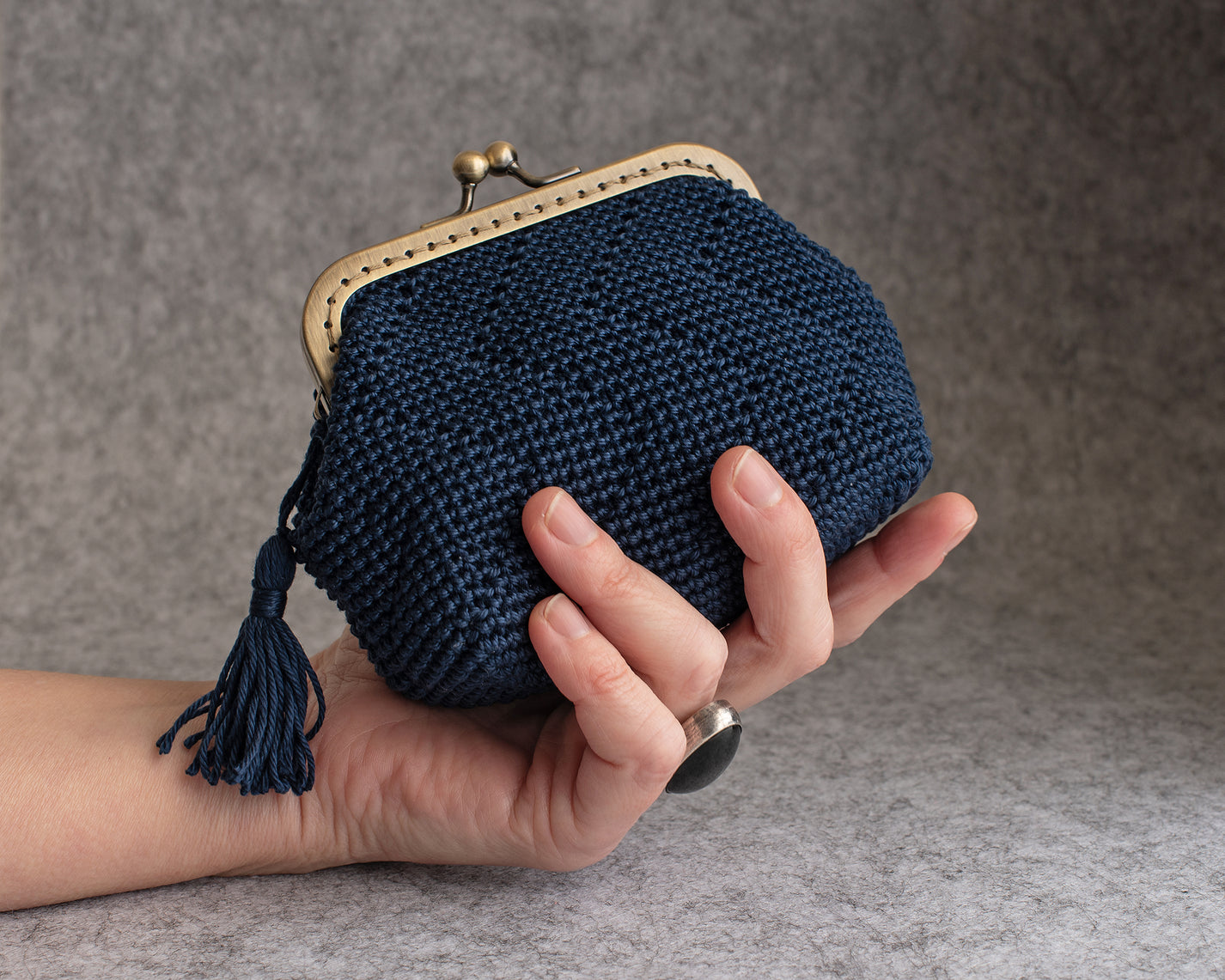 Patrón monedero de crochet diseño GEOMETRICO II. Base rectangular, par ...
