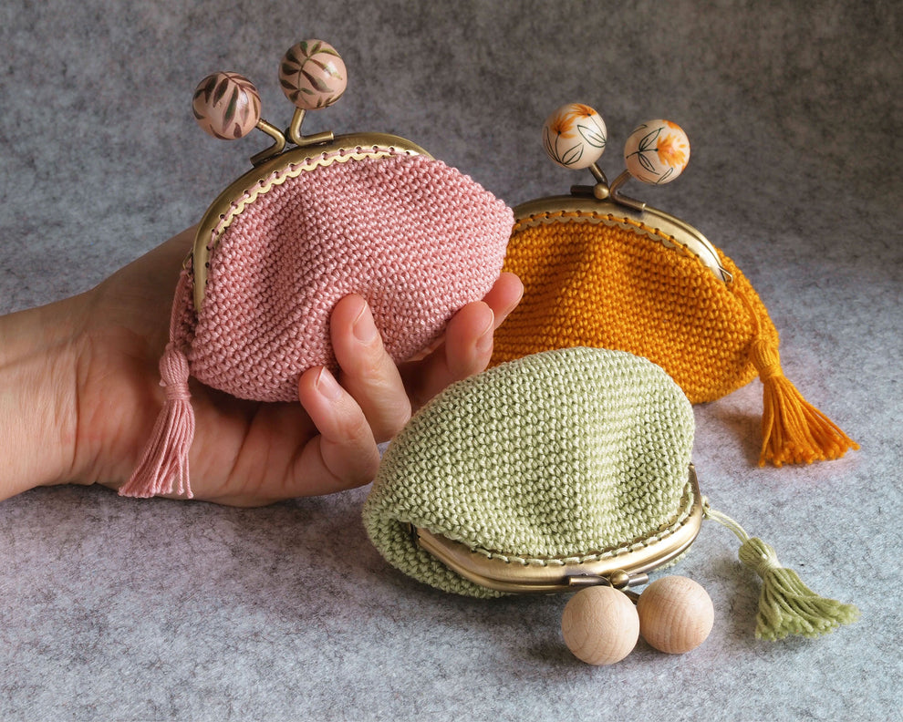 BASIK coin purse pattern. Round base, 8.5cm round frame – Basimaker